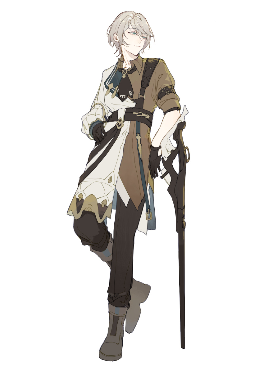 The Big ImageBoard (TBIB) - 1boy absurdres blue eyes boots full body ...