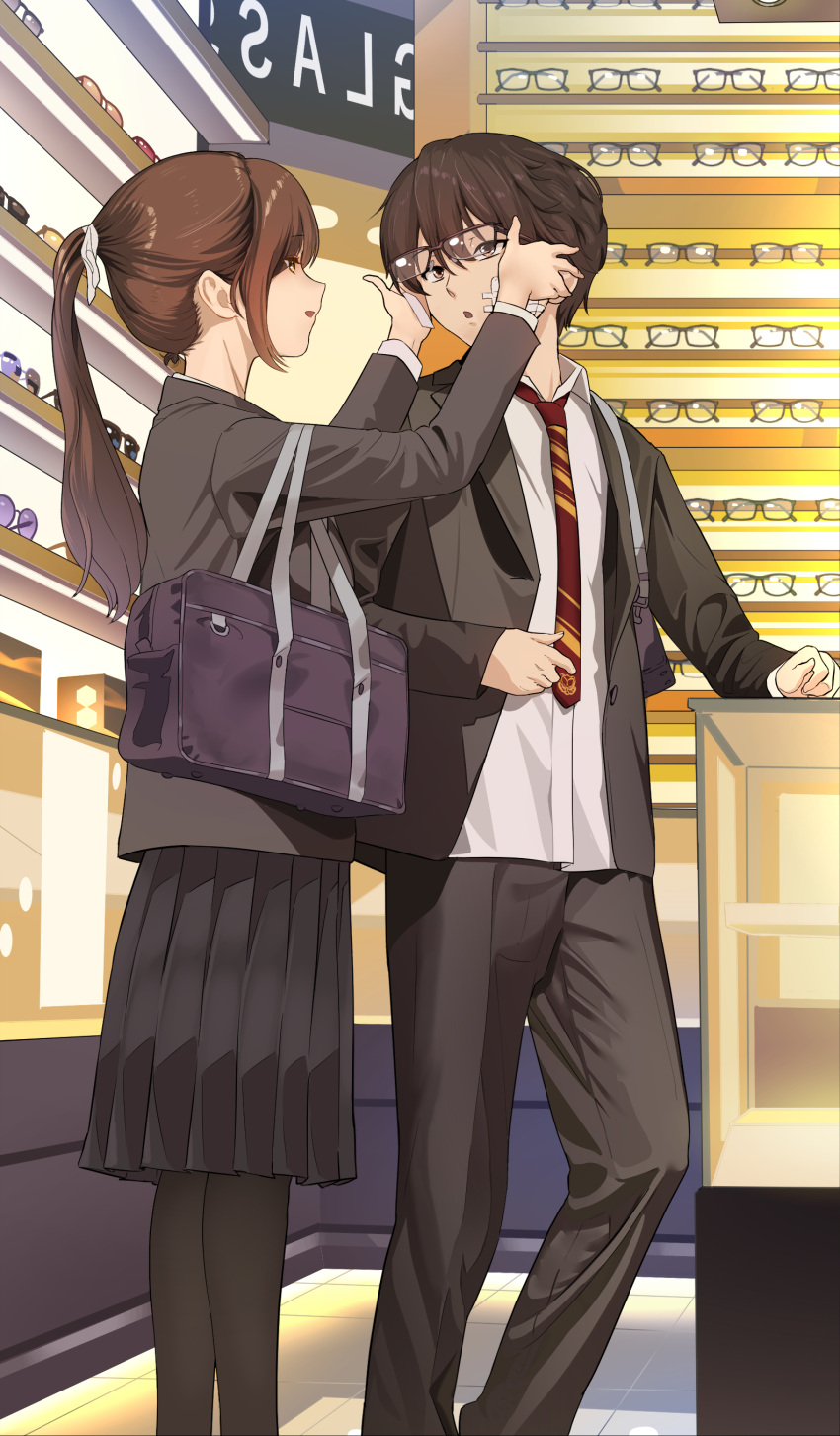 The Big ImageBoard (TBIB) - 1boy 1girl absurdres black eyes black hair ...