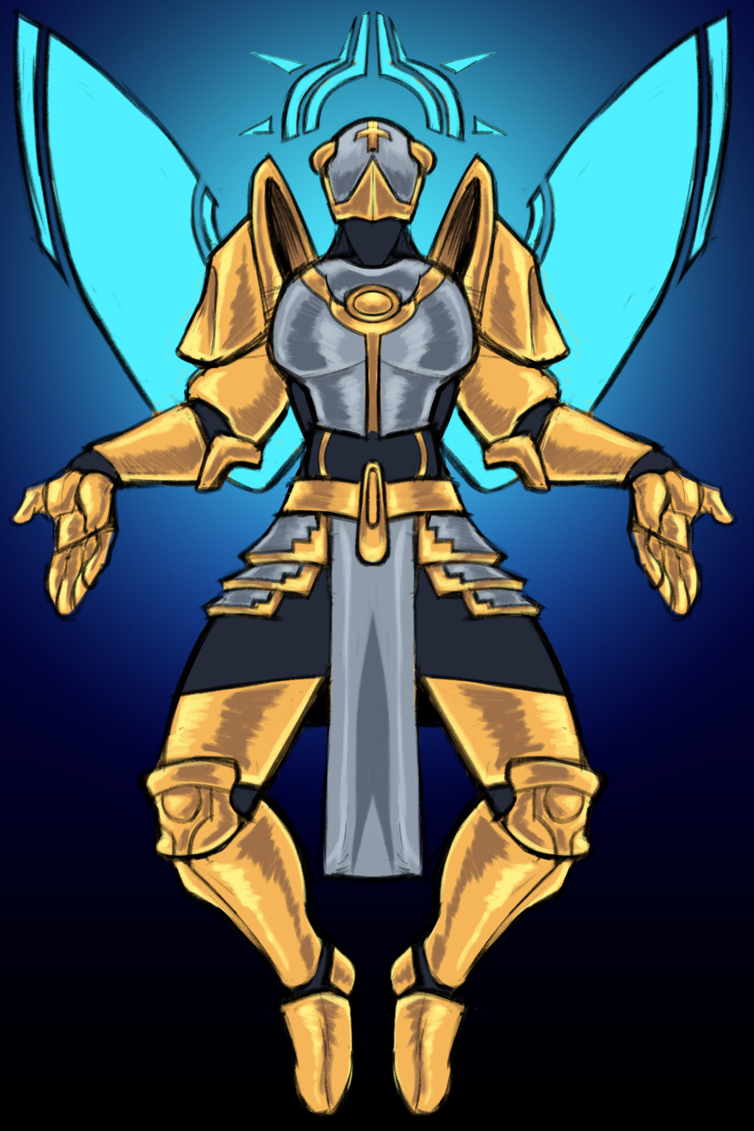 The Big ImageBoard (TBIB) - 2:3 absurd res angel armor blue wings cross ...