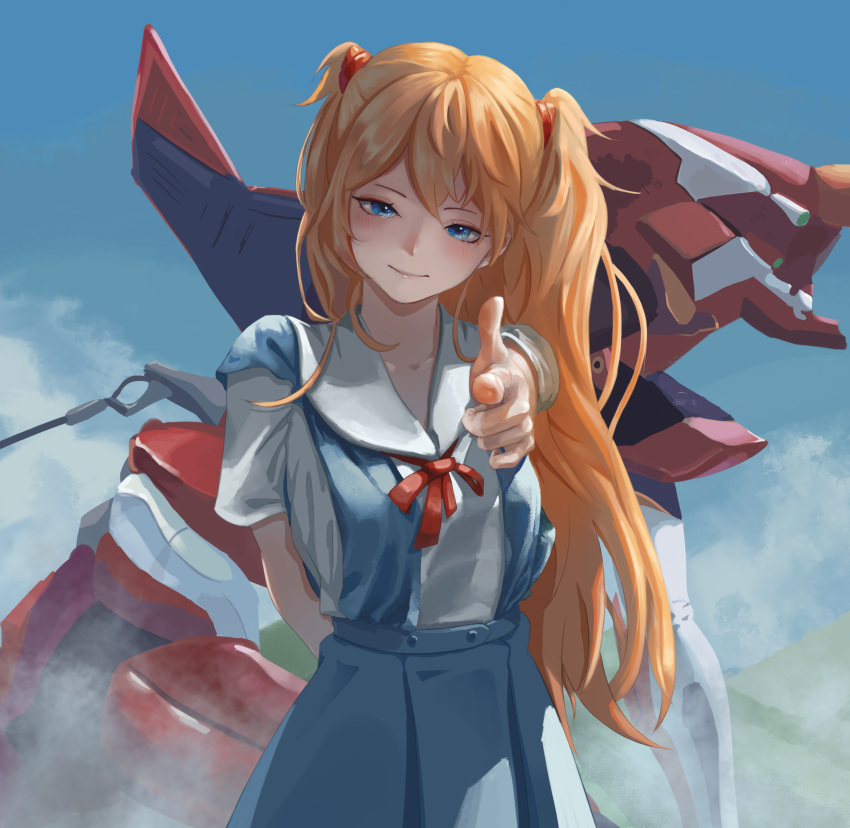 The Big ImageBoard (TBIB) - 1girl absurdres arm behind back blue eyes ...