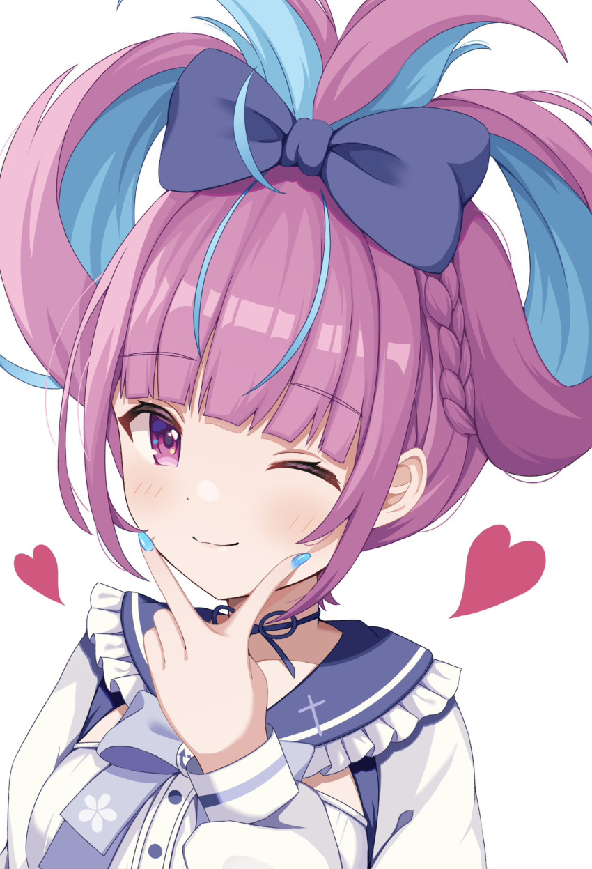 The Big ImageBoard (TBIB) - 1girl alternate hairstyle bangs blue bow ...