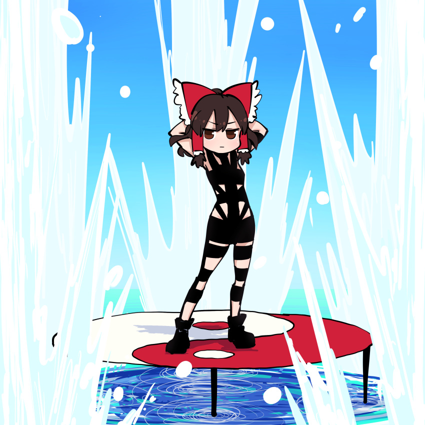 The Big Imageboard Tbib 1girl Absurdres Arms Behind Head Bangs
