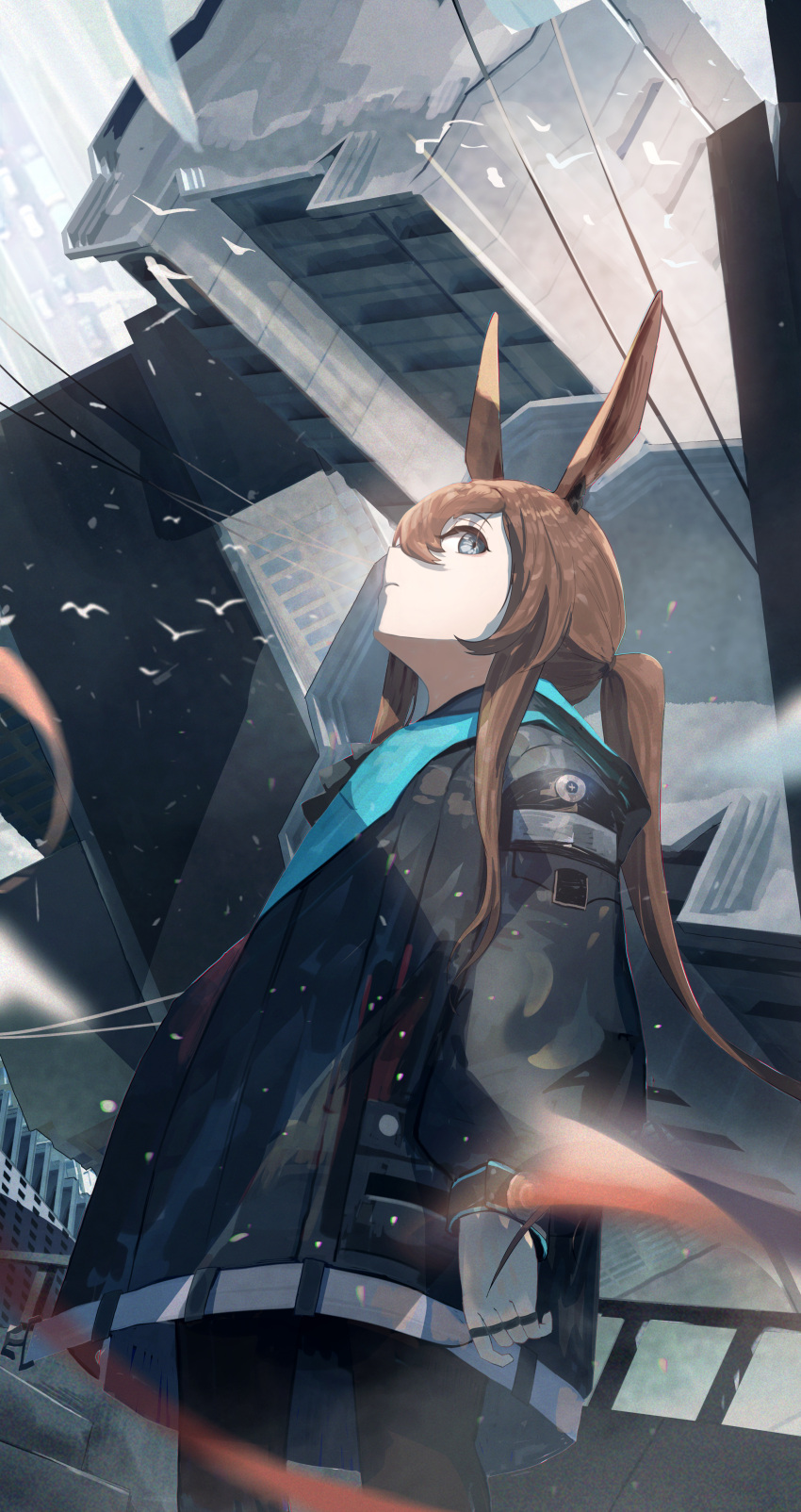 The Big ImageBoard (TBIB) - 1girl absurdres amiya (arknights) animal ears arknights bangs bird ...