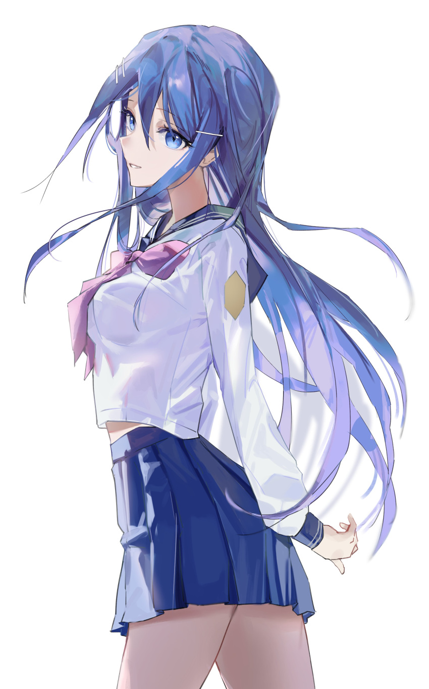 The Big Imageboard Tbib 1girl Absurdres Arms Behind Back Blue Eyes