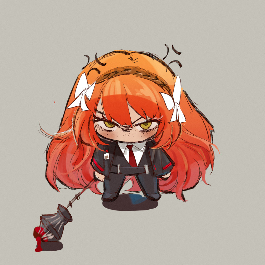 The Big ImageBoard (TBIB) - 1girl blood blood on weapon bow collared ...