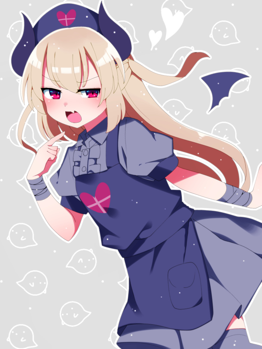 The Big Imageboard Tbib 1girl Absurdres Alternate Color Apron Bat