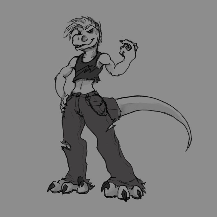 The Big ImageBoard (TBIB) - 1:1 2018 3 toes anonymous artist anthro bottomwear clothing dinosaur ...