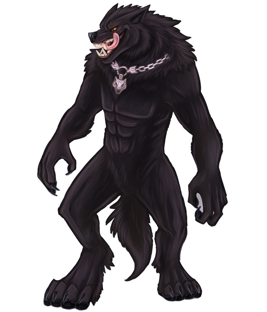 The Big ImageBoard (TBIB) - absurd res anthro black werewolf canid canine canis dire hi res ...