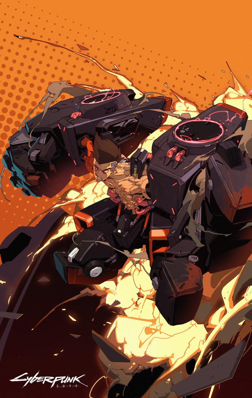 The Big ImageBoard (TBIB) - 1boy abs absurdres airborne black eyes ...