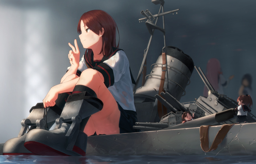 The Big ImageBoard (TBIB) - 5girls akashi (kancolle) anchor symbol ...