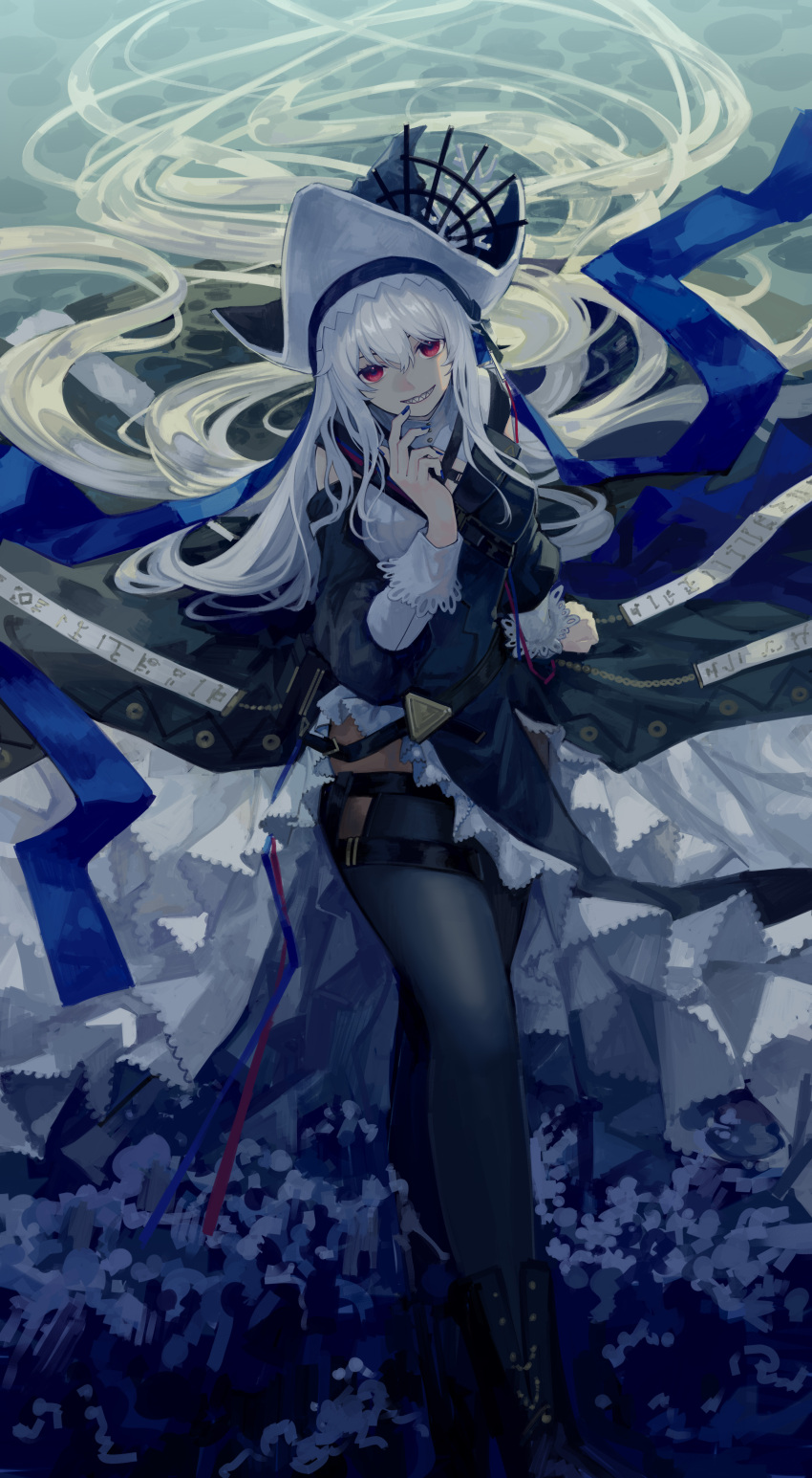 The Big ImageBoard (TBIB) - 1girl absurdres arknights bangs black dress black footwear black ...