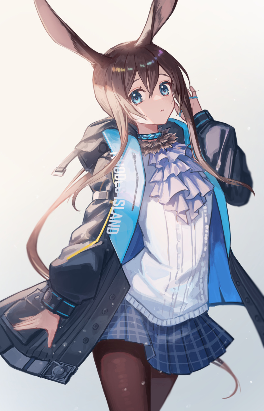 The Big ImageBoard (TBIB) - 1girl absurdres amiya (arknights) animal ears arknights ascot blue ...