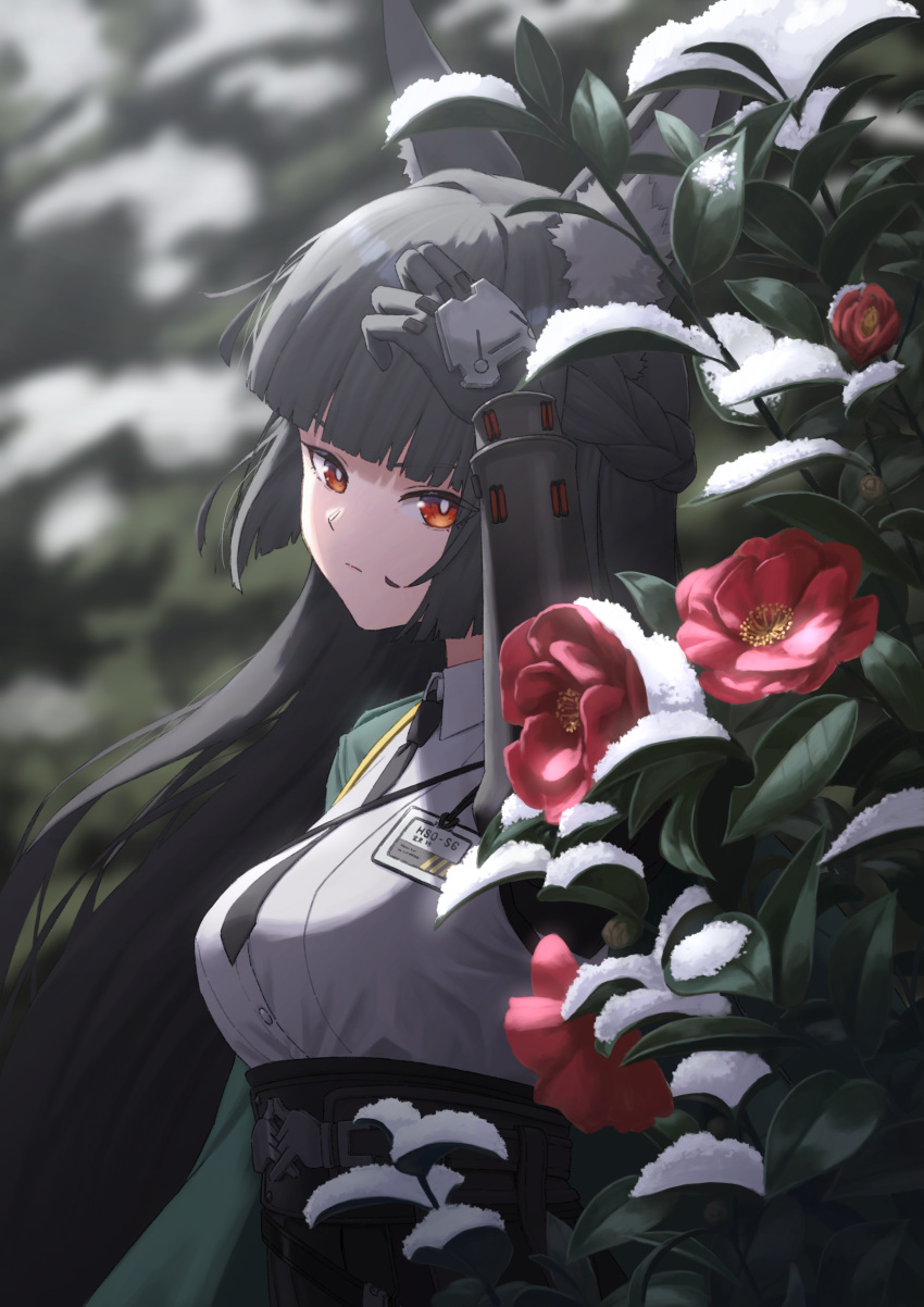 The Big ImageBoard (TBIB) - 1girl absurdres animal ear fluff animal ears black hair black ...