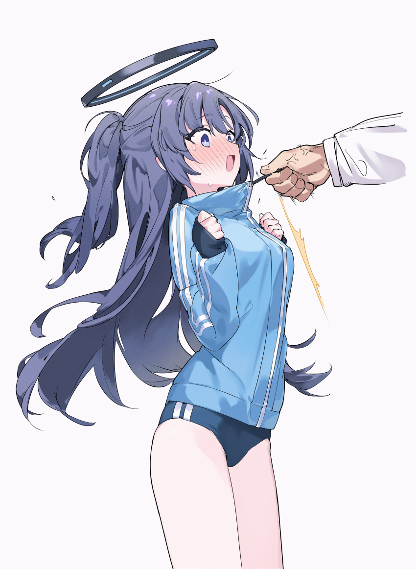 The Big ImageBoard (TBIB) - 1boy 1girl absurdres black hair black shirt blue archive blue buruma ...