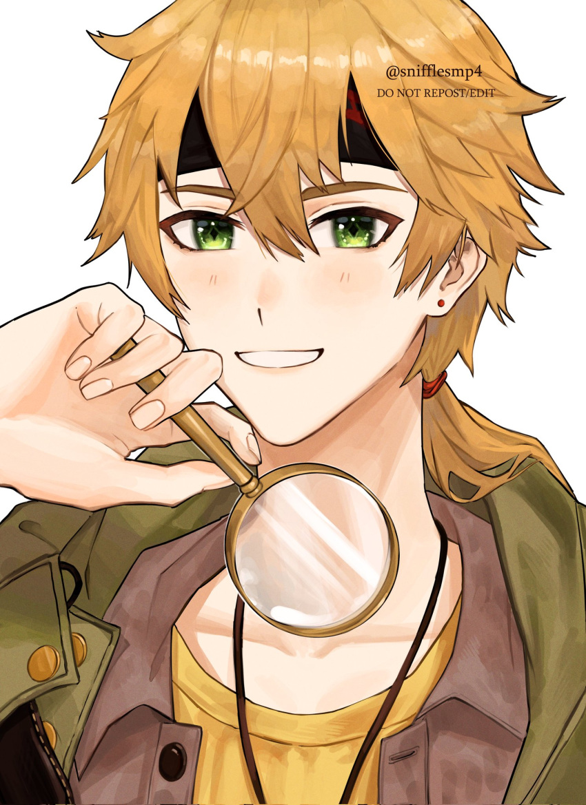 The Big ImageBoard (TBIB) - 1boy :d artist name bangs brown hair ...