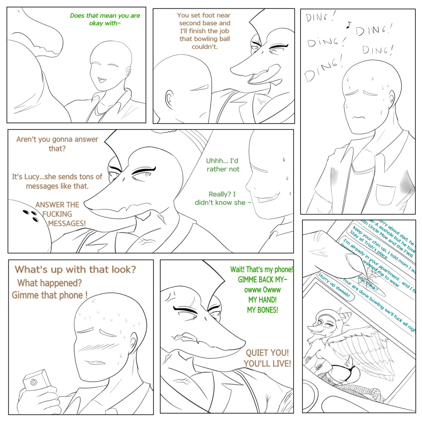 The Big ImageBoard (TBIB) - 1:1 anon (snoot game) anthro arsenic iii bald bodily fluids bowling ...