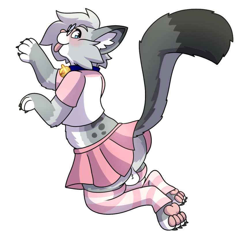 The Big ImageBoard (TBIB) - anthro backsack balls bell bell collar blep blue collar blue eyes ...