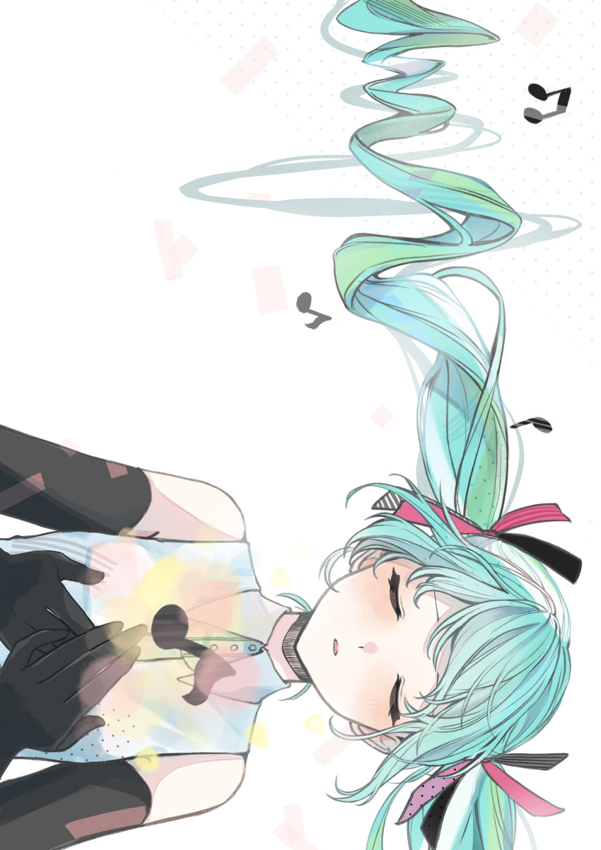 The Big Imageboard Tbib 1girl Absurdres Bangs Beamed Eighth Notes