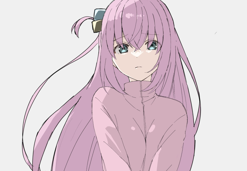 The Big ImageBoard (TBIB) - 1girl bangs blue eyes bocchi the rock! closed mouth cube hair ...