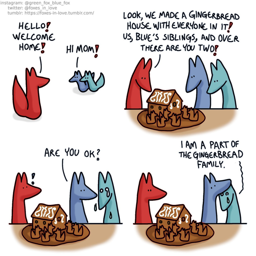 The Big Imageboard Tbib 11 Ambiguous Gender Blue Body Blue Fox Foxes In Love Blue Fur