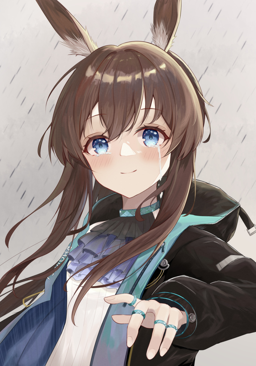 The Big ImageBoard (TBIB) - 1girl amiya (arknights) animal ear fluff animal ears arknights ascot ...