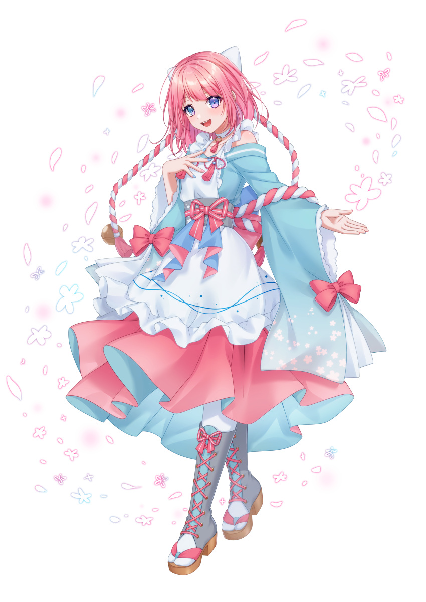 The Big ImageBoard (TBIB) - 1girl absurdres blue eyes boots geta ...