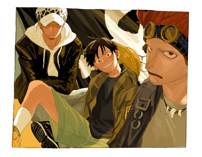 The Big ImageBoard (TBIB) - 3boys alternate costume black hair eustass ...