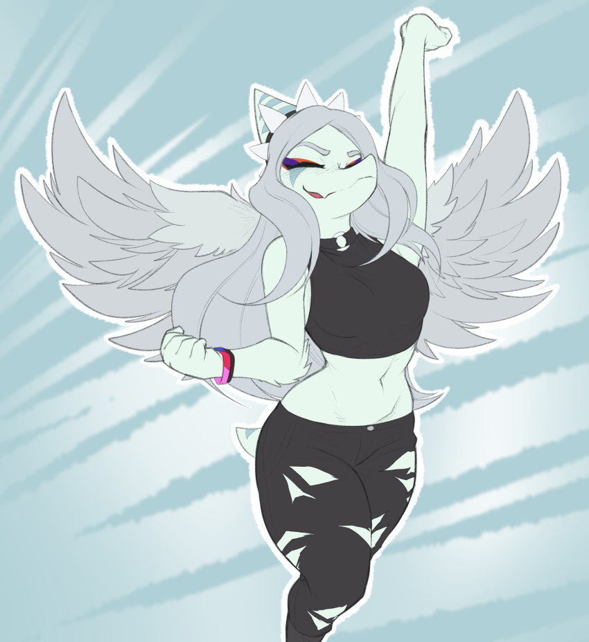 The Big ImageBoard (TBIB) - 5 fingers absurd res anthro ather os blue body bone frill bottomwear ...