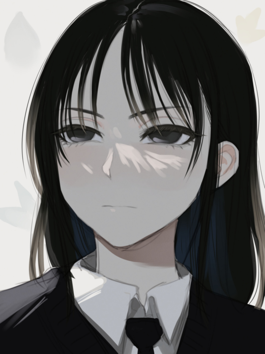 The Big ImageBoard (TBIB) - 1girl absurdres bangs black cardigan black ...