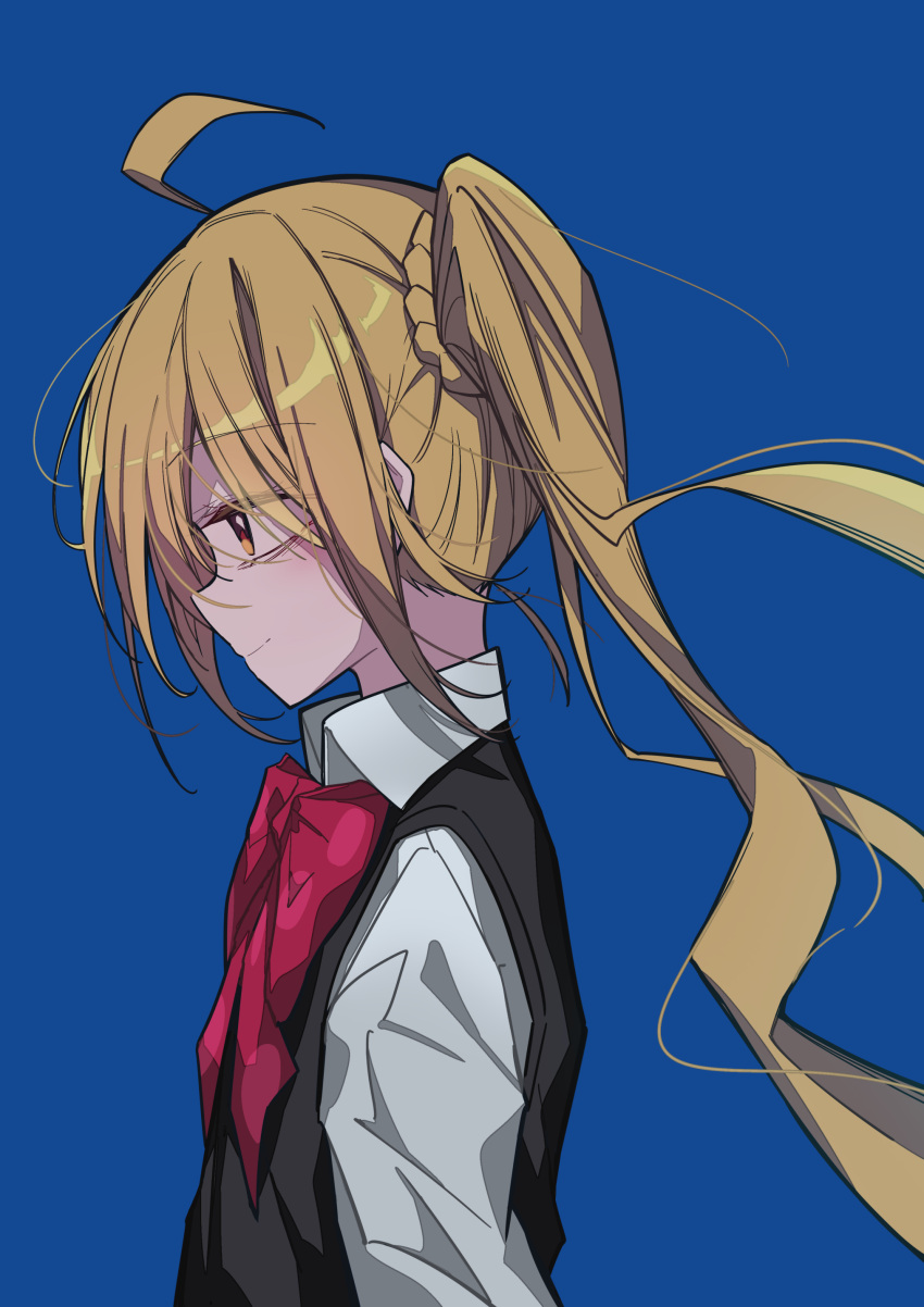 The Big Imageboard Tbib 1girl Absurdres Ahoge Blonde Hair Blue