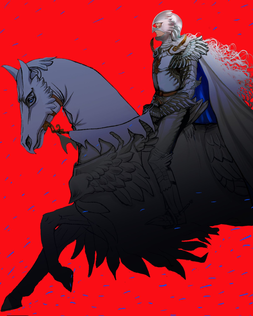 The Big ImageBoard (TBIB) - 1boy armor berserk blue eyes cape corrupted ...