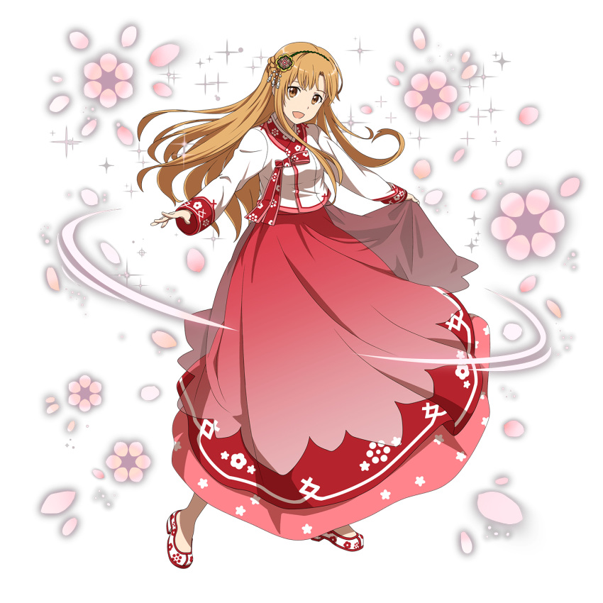The Big ImageBoard (TBIB) - 1girl :d asuna (sao) braid brown eyes brown ...