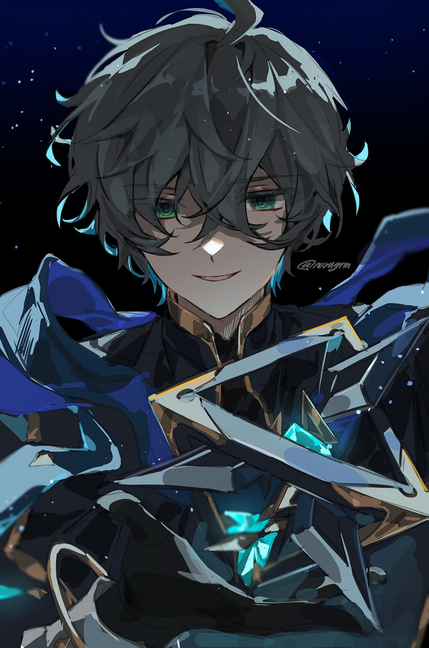 The Big ImageBoard (TBIB) - 1boy absurdres ahoge ainchase ishmael aqua ...