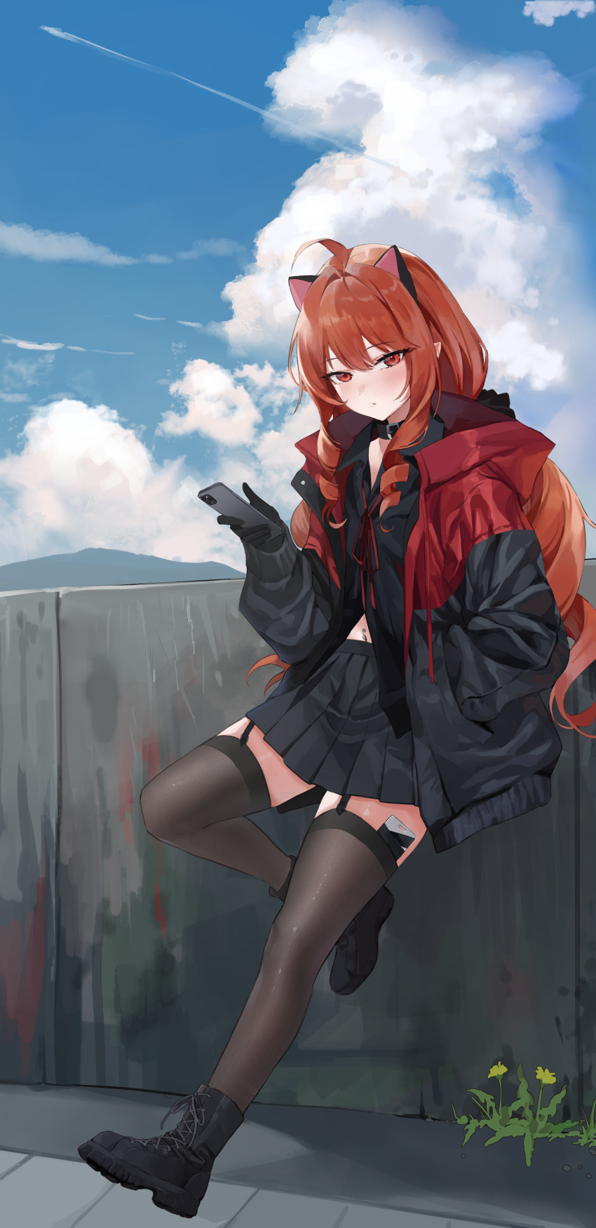 The Big ImageBoard (TBIB) - 1girl absurdres ahoge animal ears black ...