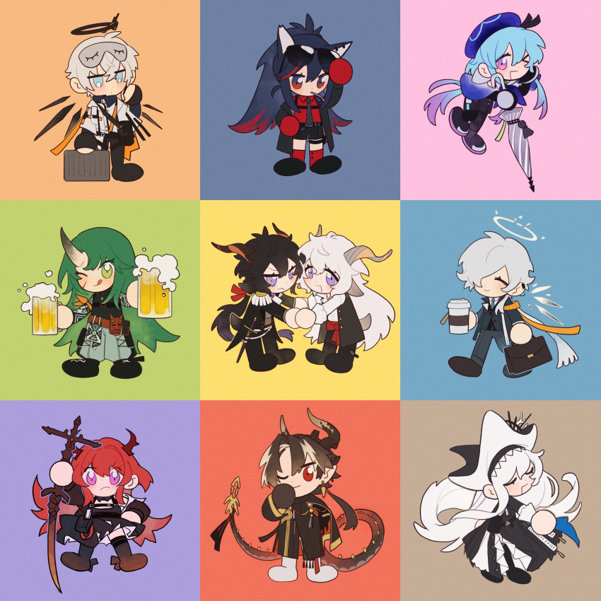 The Big ImageBoard (TBIB) - 4girls 6+boys absurdres alcohol animal ears ...