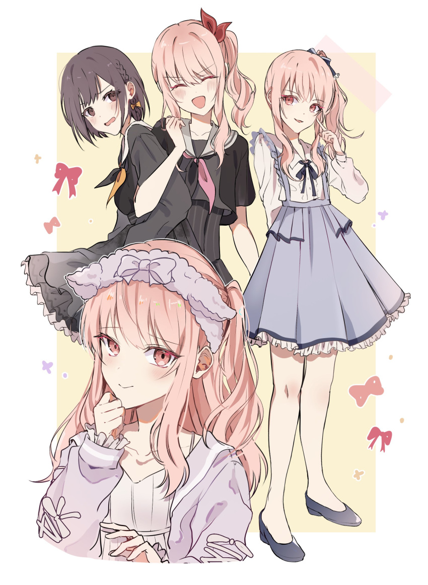 The Big Imageboard Tbib 1girl 1other Absurdres Akiyama Mizuki Androgynous Brown Eyes Brown