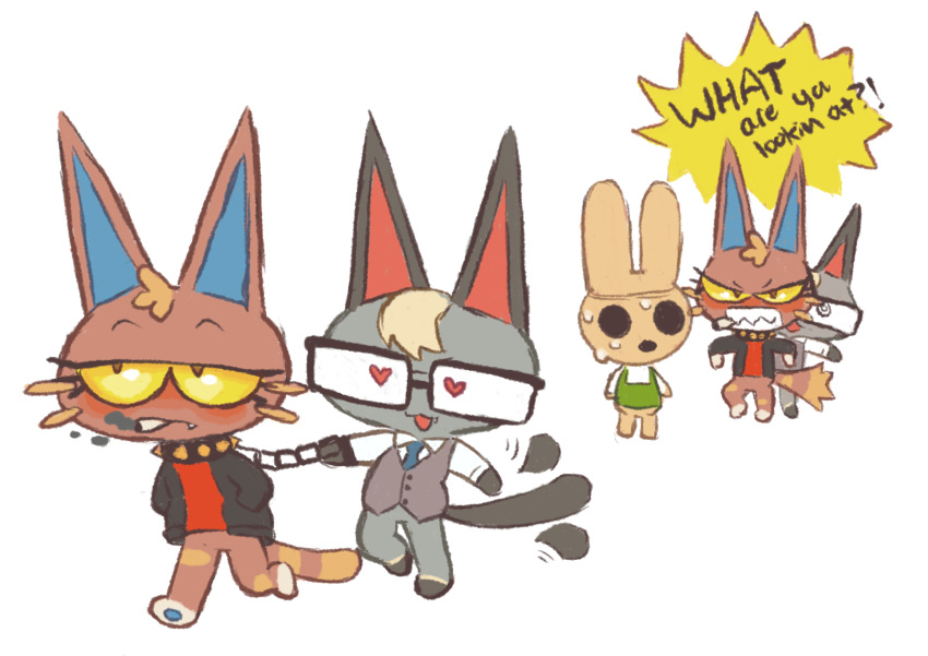 The Big ImageBoard (TBIB) - angry animal crossing anthro chain coco (animal crossing) collar ...