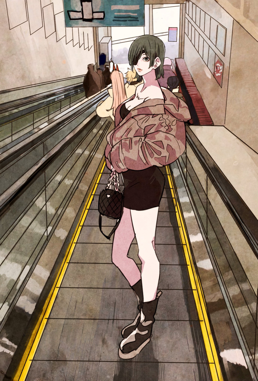 The Big ImageBoard (TBIB) - bag black hair boots casual chainsaw man ...