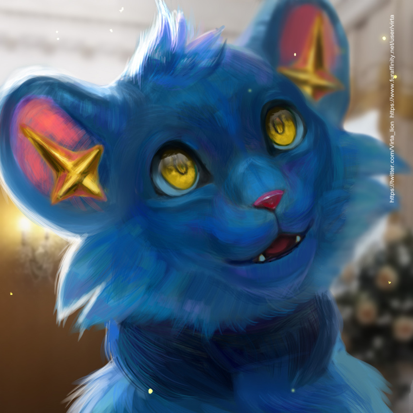 The Big ImageBoard (TBIB) - 1:1 blue body blue fur bust portrait ...