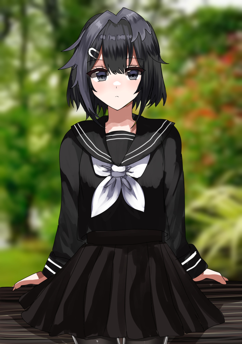 The Big ImageBoard (TBIB) - 1girl absurdres arknights black eyes black hair black pantyhose ...