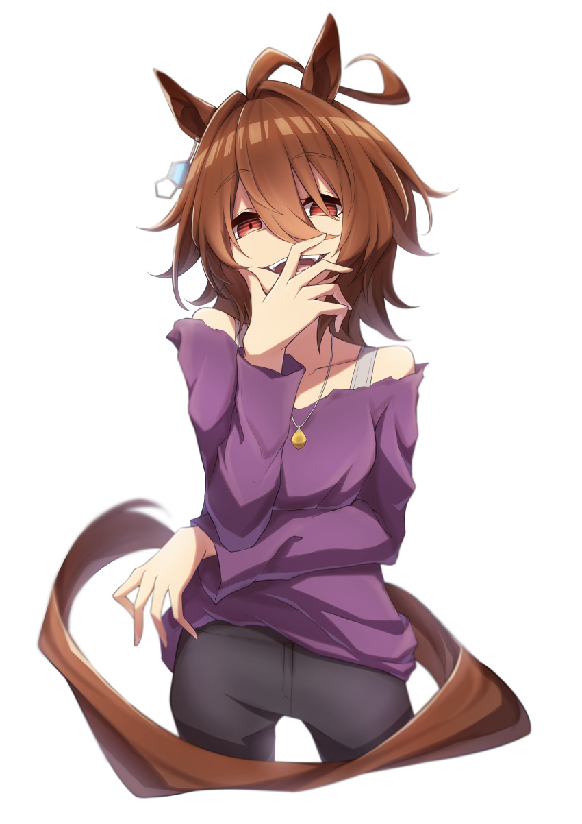 The Big ImageBoard (TBIB) - 1girl absurdres agnes tachyon (umamusume) ahoge animal ears bare ...