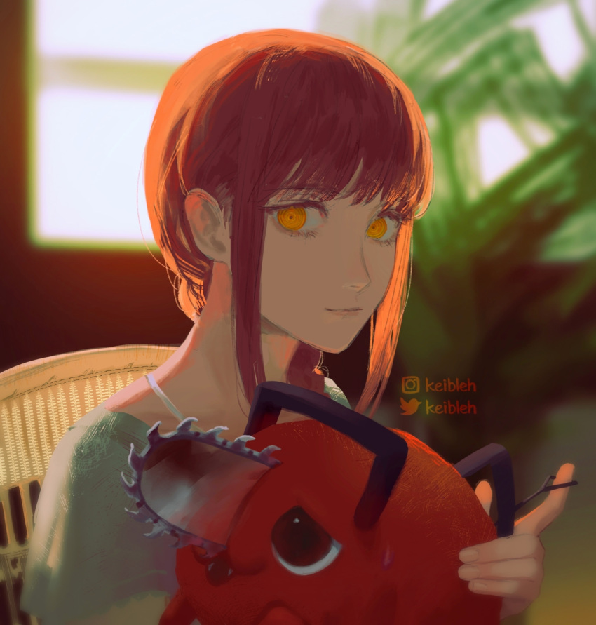 The Big ImageBoard (TBIB) - 1girl chainsaw man chair highres instagram ...
