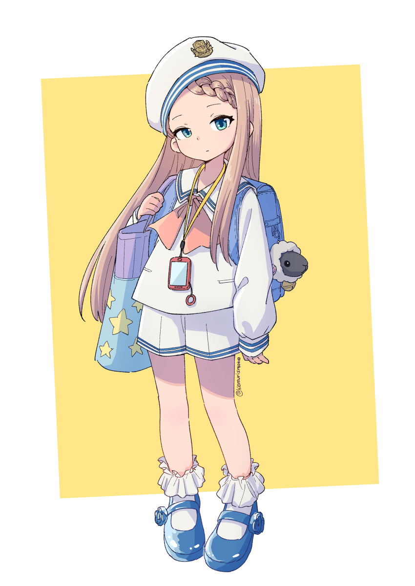 The Big Imageboard Tbib 1girl Absurdres Artist Name Backpack Bag