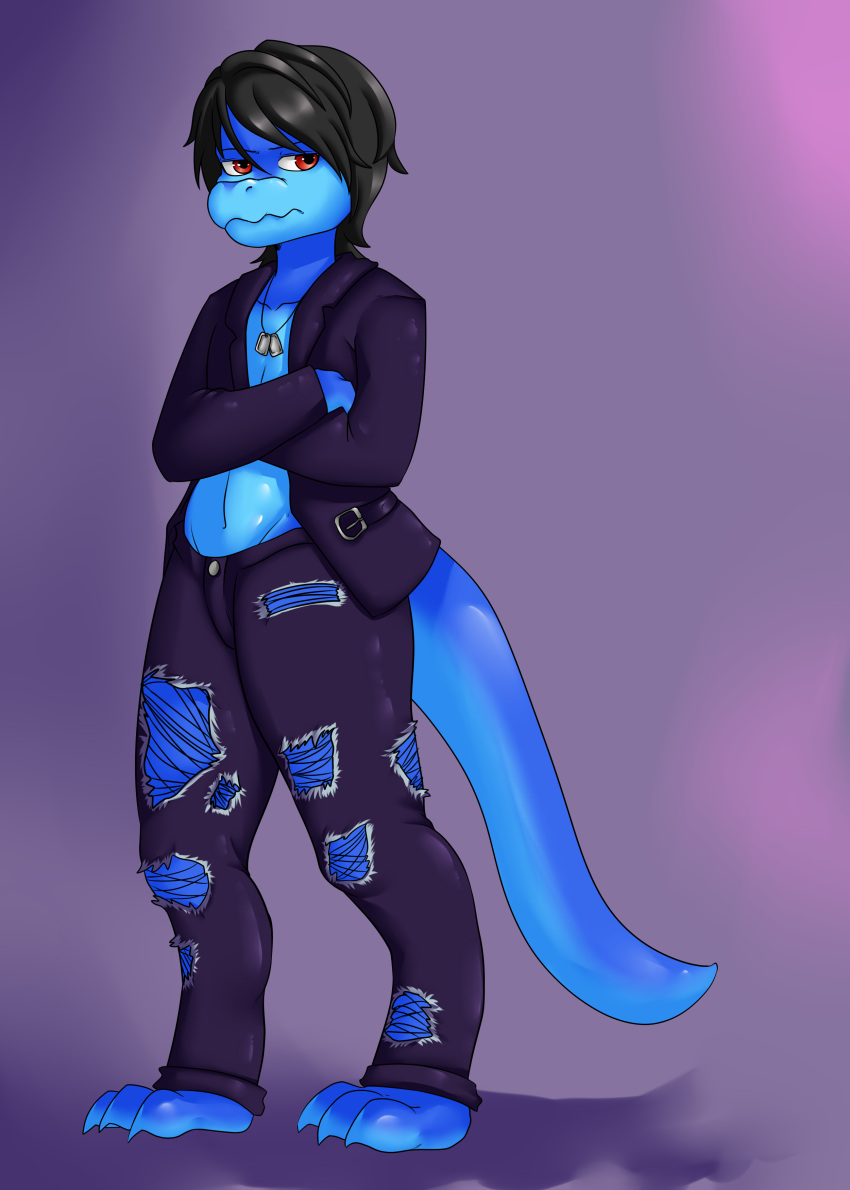 The Big ImageBoard (TBIB) - absurd res alternative fashion anthro beaverbastard black hair blue ...