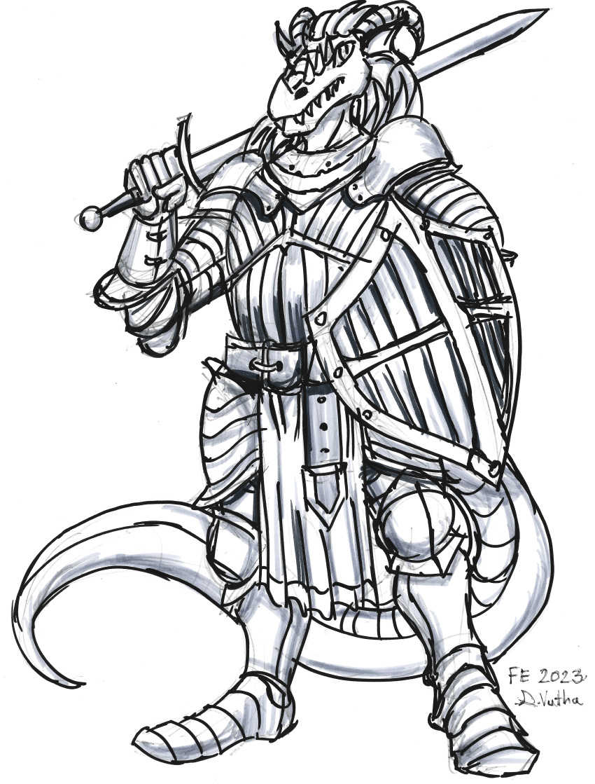 The Big ImageBoard (TBIB) - 2023 absurd res anthro armor belt clothed clothing dragonborn (dnd ...