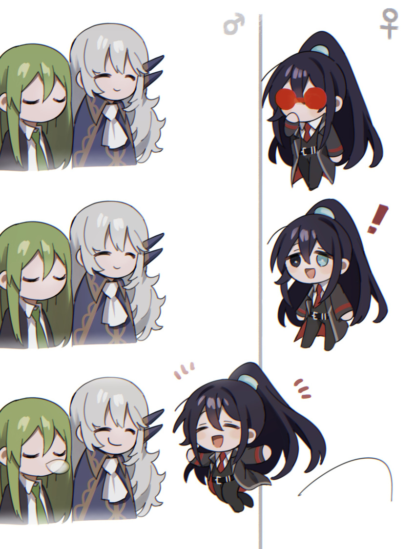 The Big ImageBoard (TBIB) - 3boys argalia (library of ruina) black eyes ...