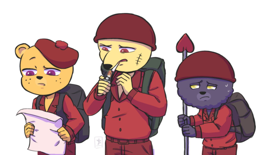 The Big ImageBoard (TBIB) - 2023 anthro armor backpack bear biped black nose bottomwear cabo ...