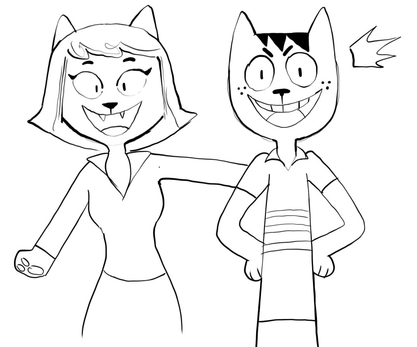 The Big ImageBoard (TBIB) - a kitty bobo show anthro black and white ...