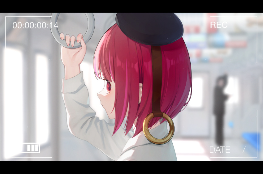 The Big ImageBoard (TBIB) - 1girl arima kana battery indicator beret black headwear blurry ...