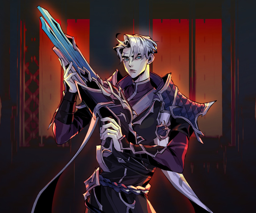 The Big ImageBoard (TBIB) - 1boy aphelios blue eyes closed mouth edg ...